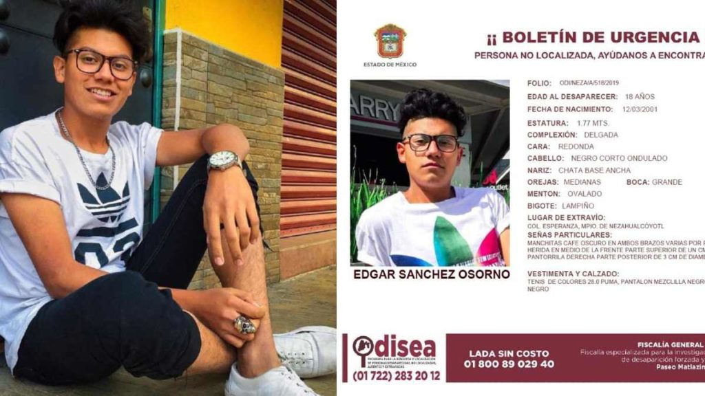 Edgar Sánchez Osorno se encuentra desaparecido, salió a trabajar y no ...